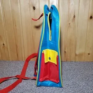 Disney | Accessories | Vintage Dick Tracy The Kid Backpack Blue Bag ...